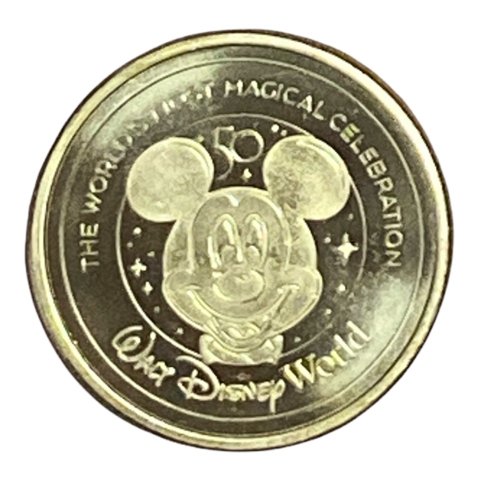 2021 Walt Disney World 50th Anniversary Metal Medallion Coin - Lumiere ...