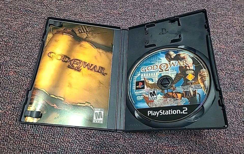 God of War (PlayStation 2) PS2 (Tested) W/ Manual & Rare Reg. Card ...