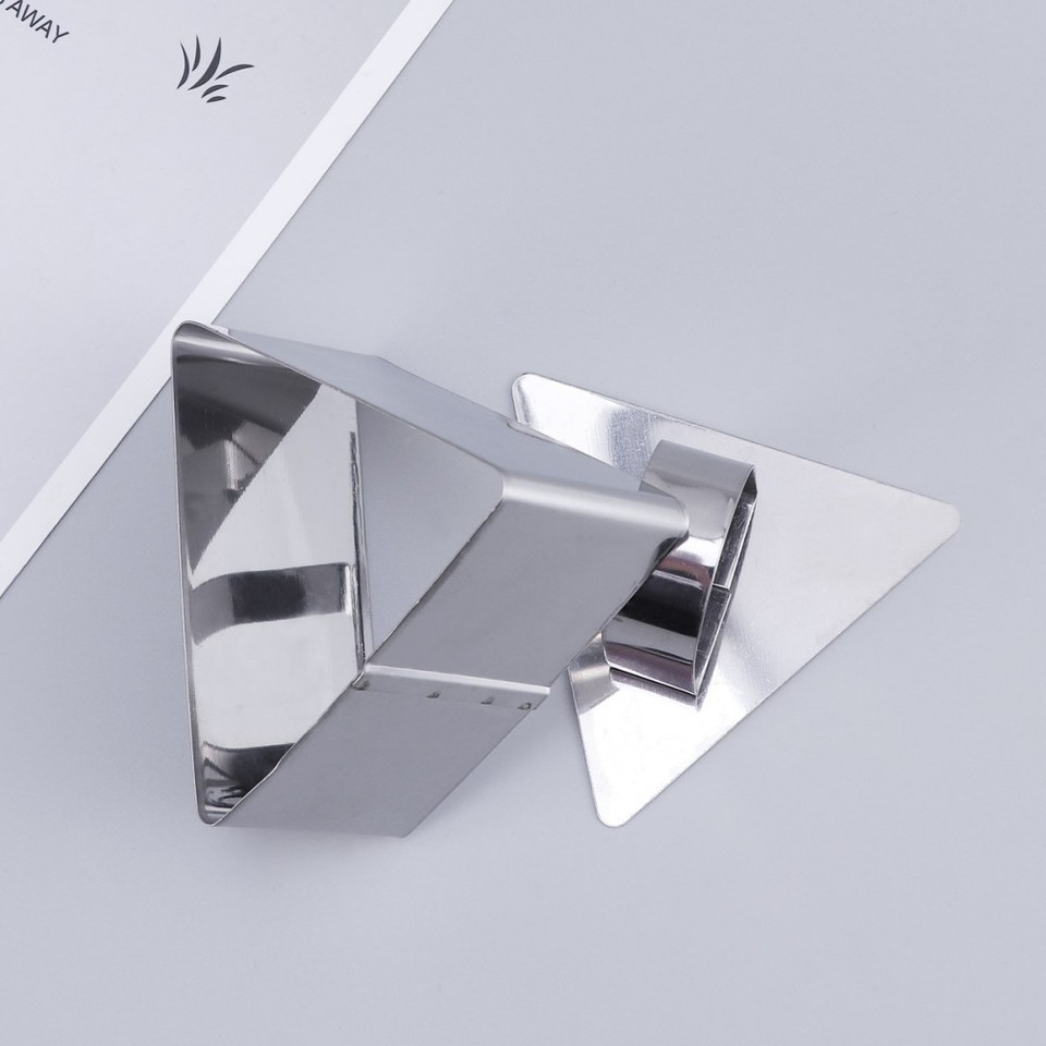 2 Pcs Stainless Steel Triangle Mousse Cutter Cake Mold for Home Baking ...