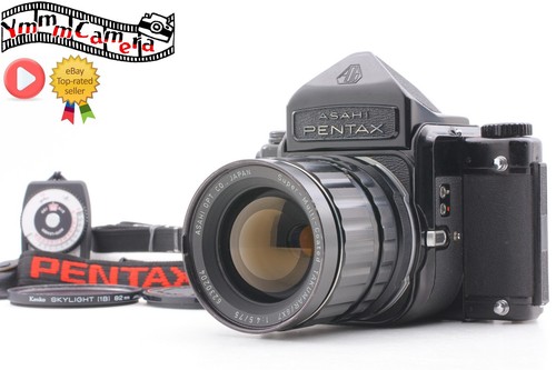 [Exc+5 w/Strap] Pentax 6x7 67 Eye Level Film Camera SMC T 75mm f/4.5 ...