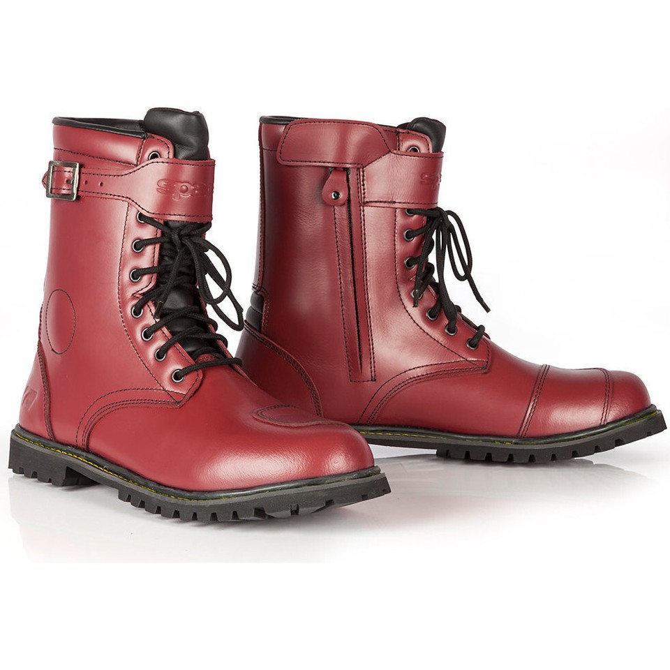 Spada Pilgrim Grande CE Leather Motorcycle Motorbike Touring Boots ...