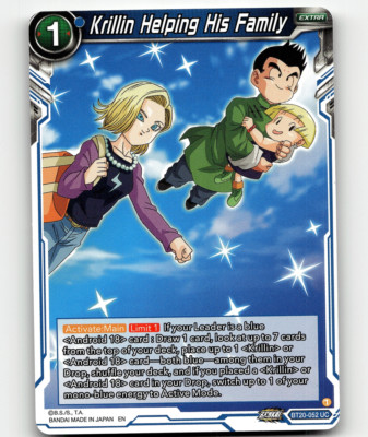 DBS CCG Krillin Helping His Family Power Absorbed UC | eBay