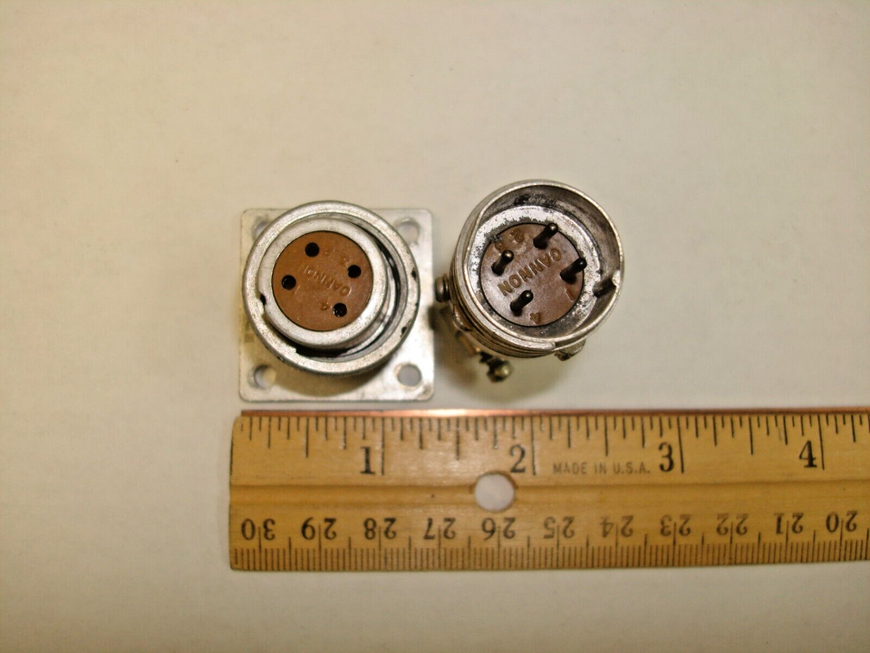ITT Cannon 4 Pin Connector Set Standard K Series WK-4 Sure Seal | eBay