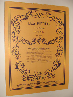 Francois Dandrieu Les Fifres The Fifers organ solo ed. Philipp | eBay
