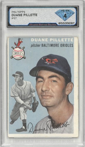 1954 Topps DUANE PILLETTE #107 💎 DSG 4 VG/EX | eBay