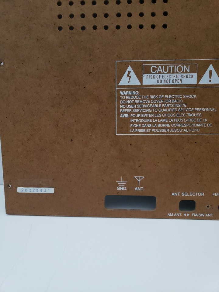 Grundig Classic 960 Anniversary Ed. AM FM HI-FI Radio BACK COVER PART ...