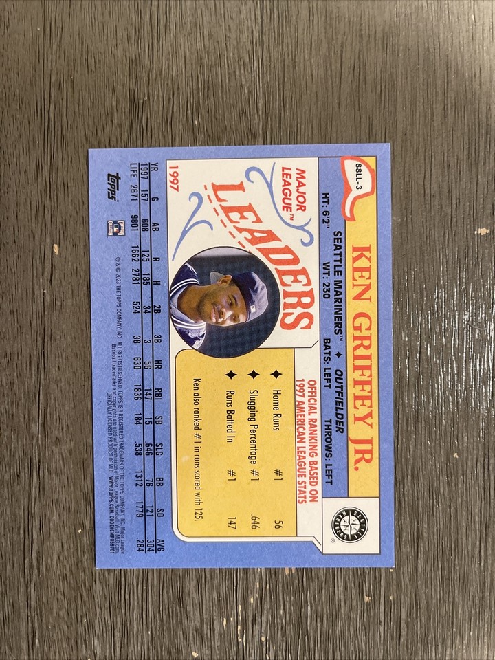 2023 Topps Series 1-Oversized Box Topper-Ken Griffey Jr #88LL-3 | eBay