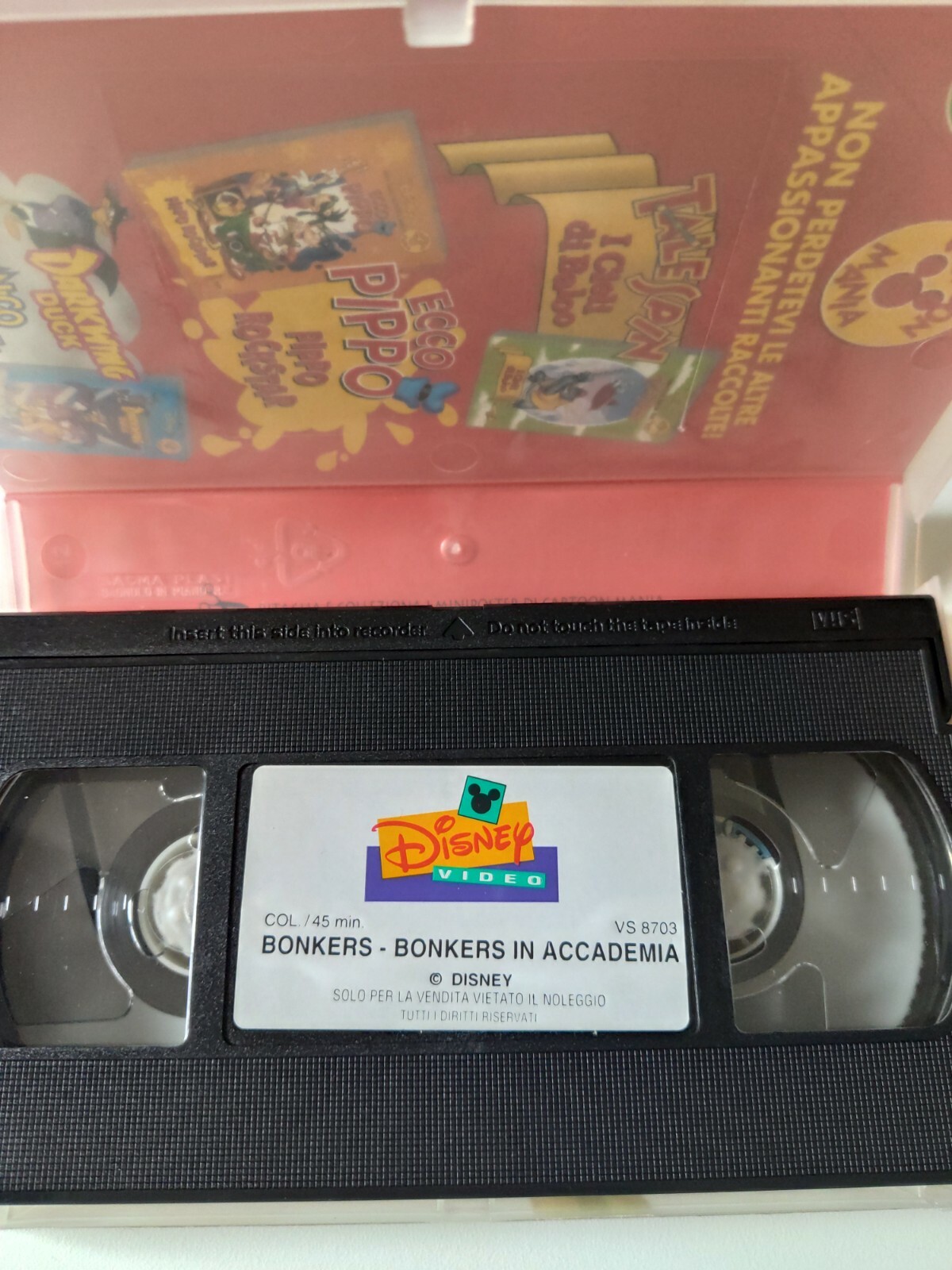 BONKERS IN ACCADEMIA - VHS DISNEY CARTOON MANIA *RARISSIMA* | eBay