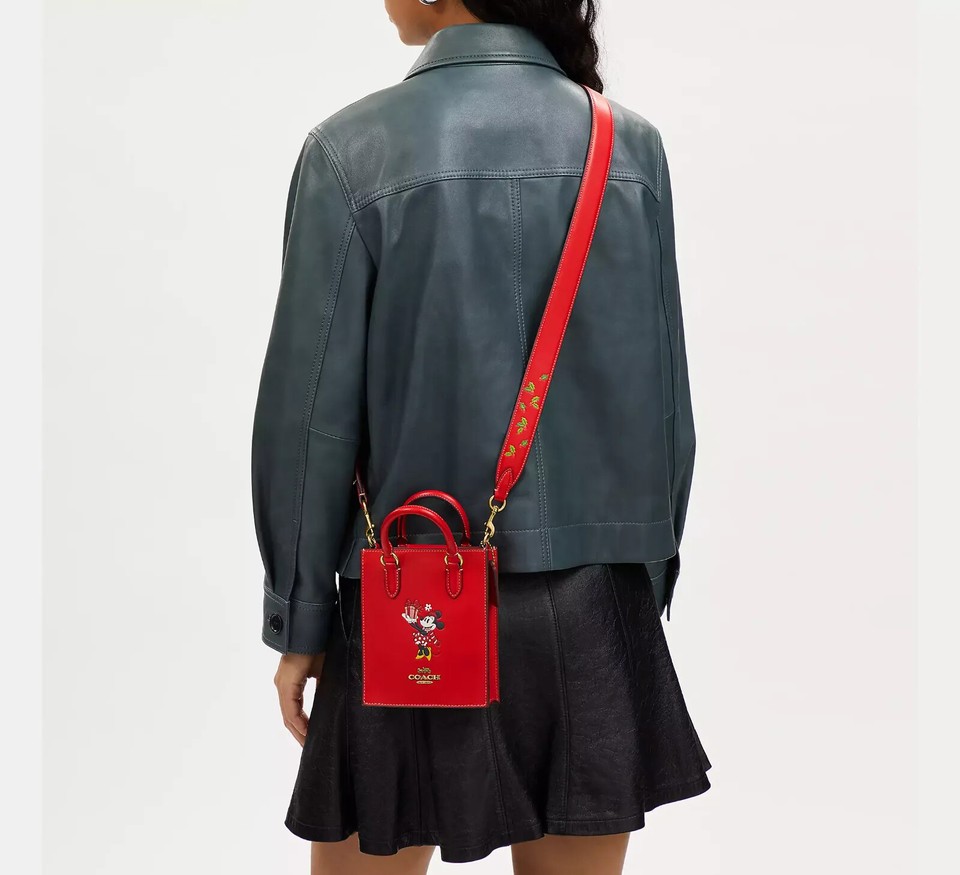 NWT Disney X Coach North South Mini Tote With Sled Motif/Minnie Mouse ...