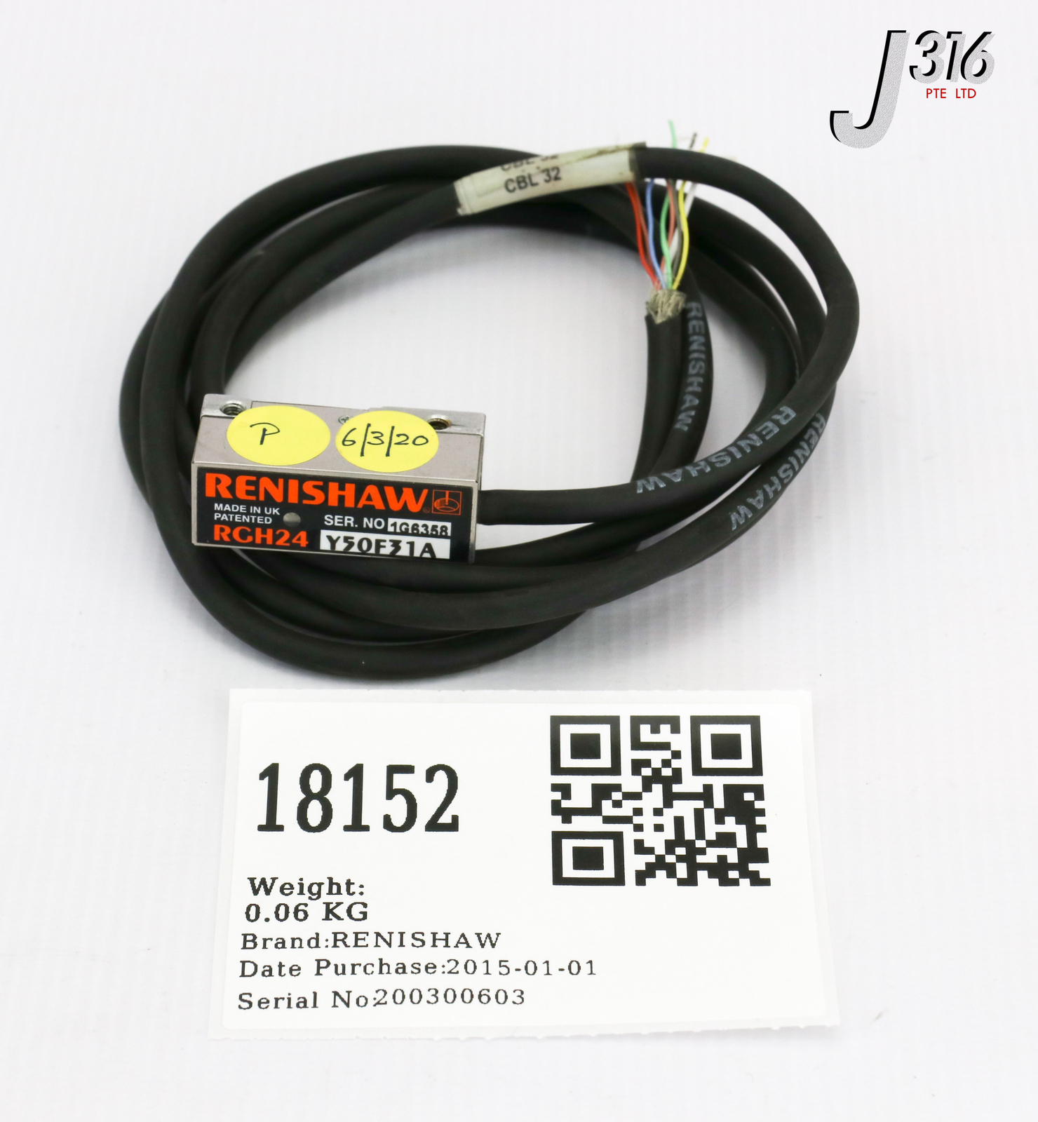 18152 RENISHAW LINEAR ENCODER READER RGH24 Y50F31A | eBay