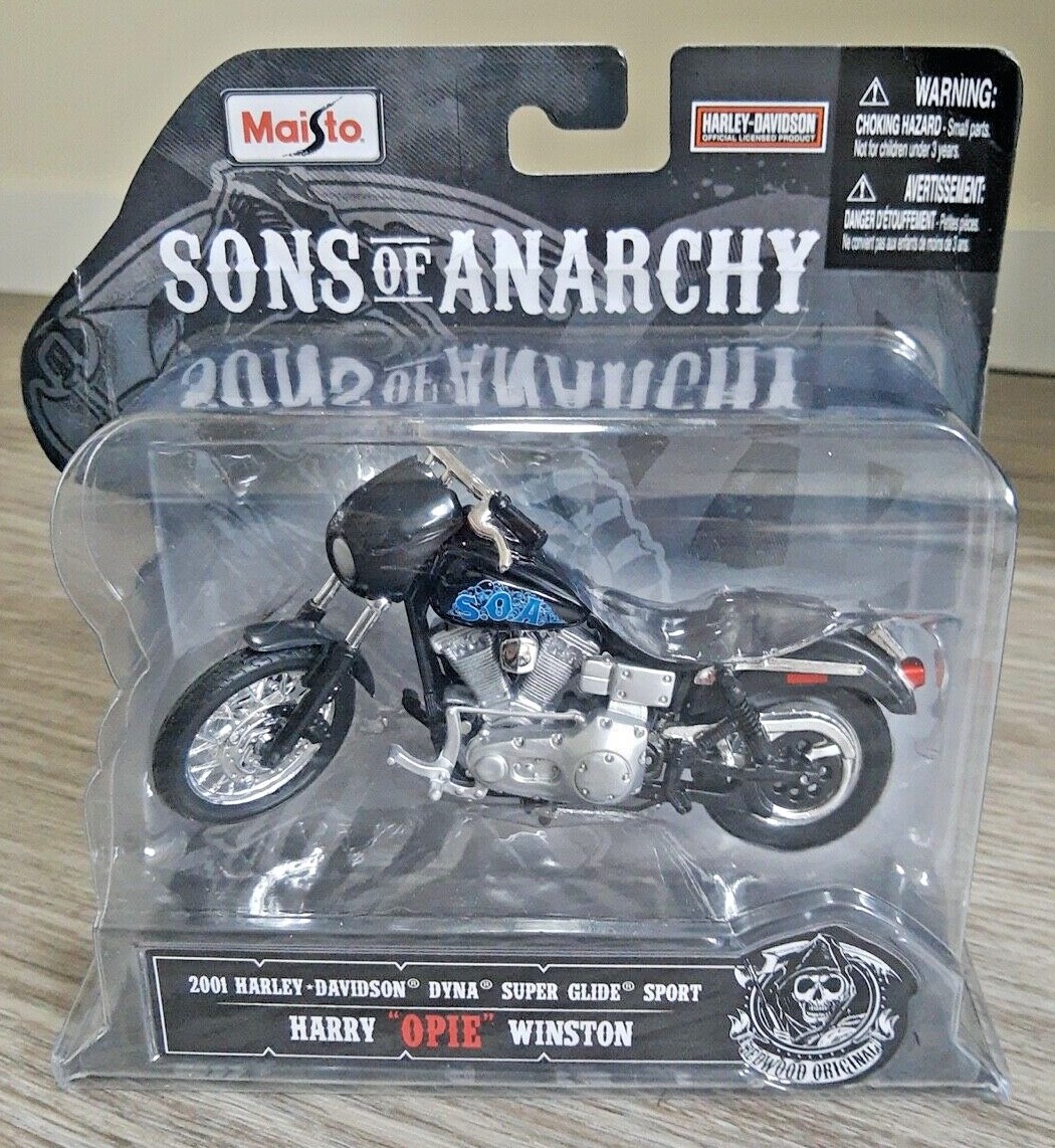 Maisto Sons Of Anarchy “Opie” 2001 Harley Davidson 1:18 Scale Diecast ...