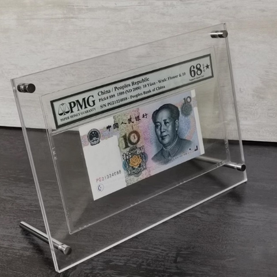 Acrylic Display Case for PMG Graded Banknotes Currency Holder Banknotes ...