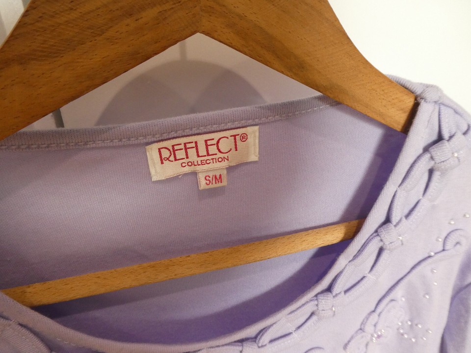 Vintage 1980's/90 Purple/Liliac Reflect collection T-shirt size S/M ...