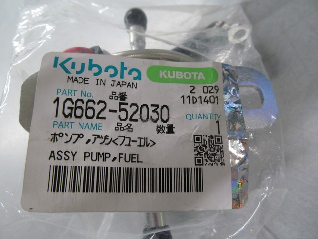Kubota OEM Genuine Electric Fuel Pump 1g662-52030 for sale online | eBay