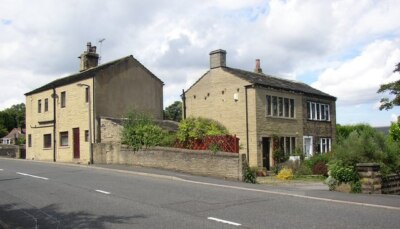 Photo 6x4 Two pairs of cottages, Field Lane, Rastrick Elland The pair ...