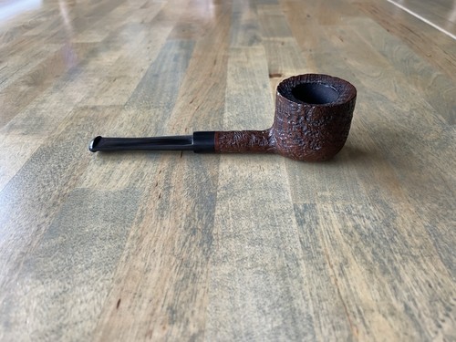 #10 Select Estate Briar Tobacco Pipe, Straight Pot, Sandblasted Finish ...