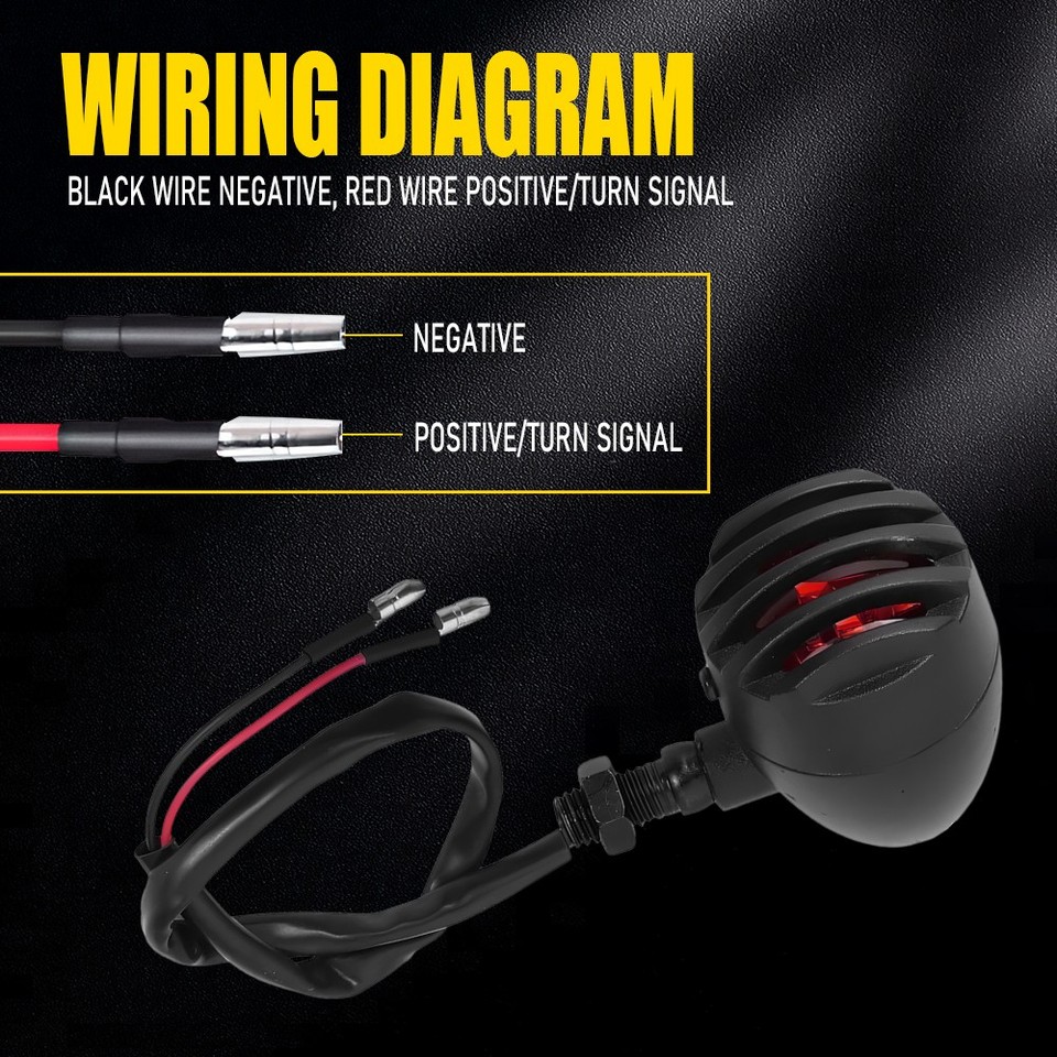 2PCS Turn Signal Halogen Indicators For Motorcycle Dirt Bike Light ...