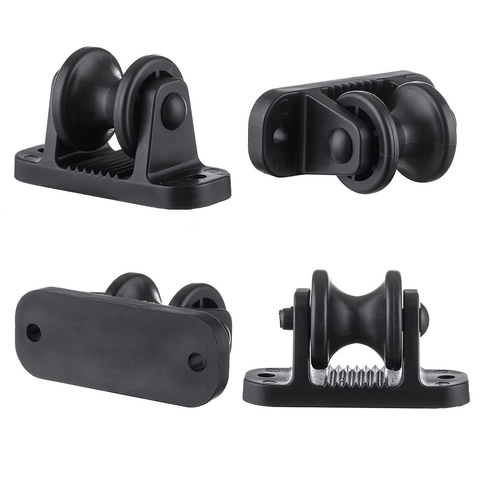 QMARK 20 Pack Electric Fence Wood Post Roller Insulators, Corner Black ...