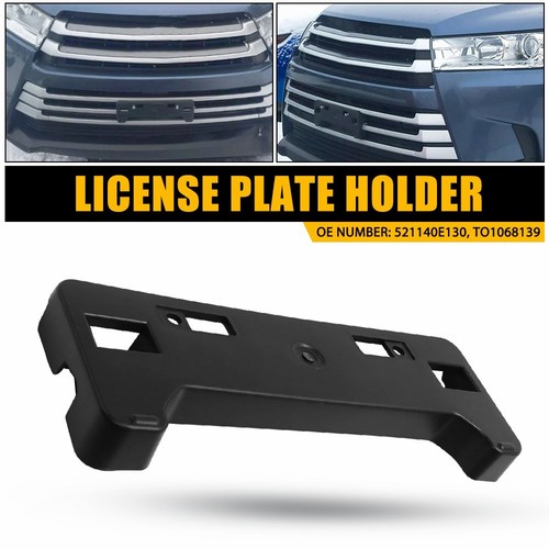 Front Plate License Frame Mounting Bracket Kit For Toyota Highlander ...
