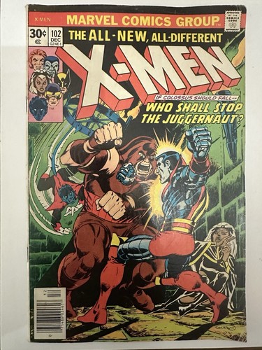 Uncanny X-Men 102, Newsstand, ORIGIN OF STORM, JUGGERNAUT Vs. COLOSSUS ...