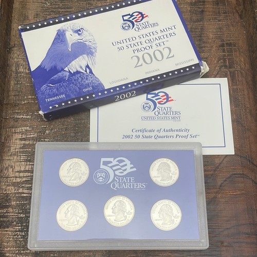 2002 US Mint 50 State Quarters Proof Set in OGP with COA | eBay