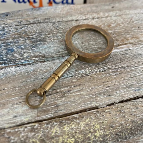 Antique Finish Brass Magnifying Glass - Mini Magnifier -Necklace ...