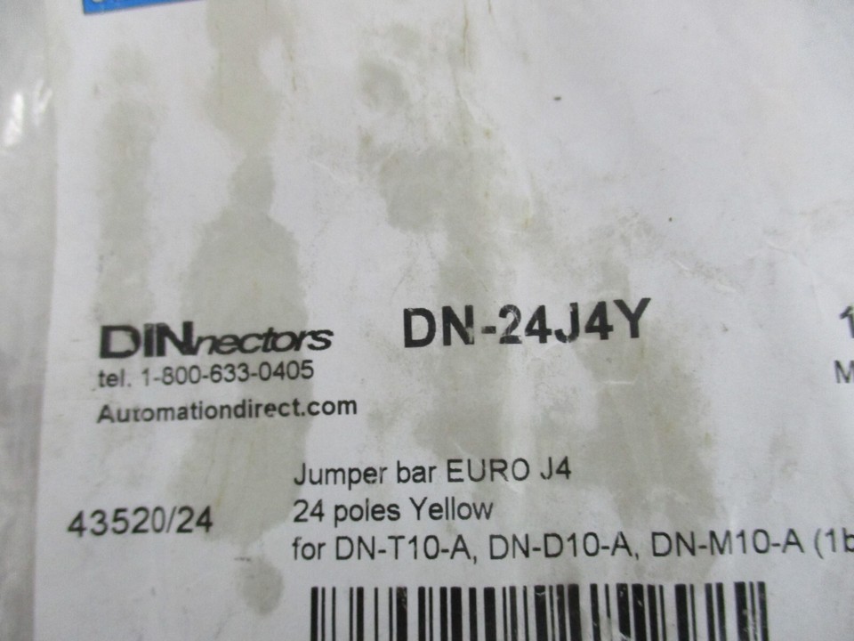 DINnector DN-24J4Y, JUMPER BAR, 24 POLE, T1464 | eBay