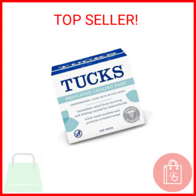 TUCKS Medicated Cooling Pads, 100 Count – Pads with Witch Hazel ...