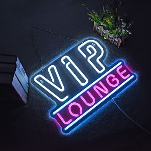 VIP Lounge Neon Signs for Wall Decor VIP Dimmable Switch Neon Sign ...