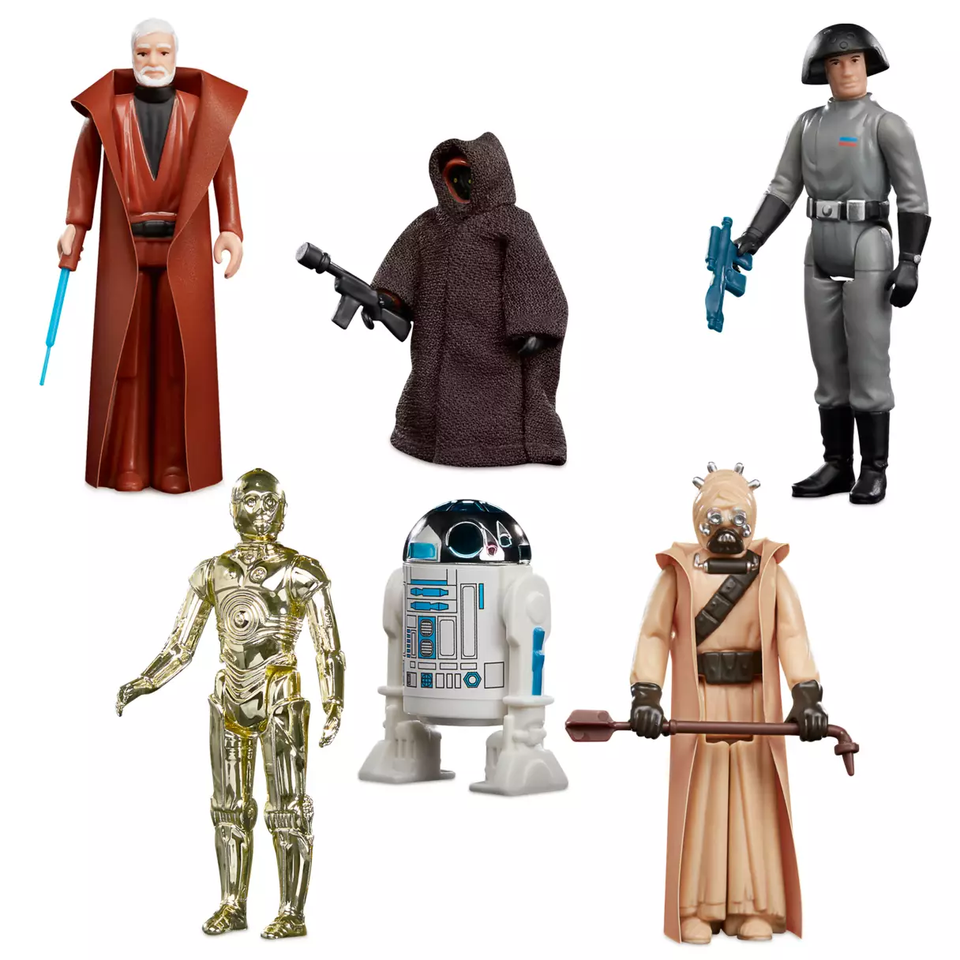 Star Wars Hasbro Kenner Retro Collection Boxed Set 6 Figures R2 C-3PO ...