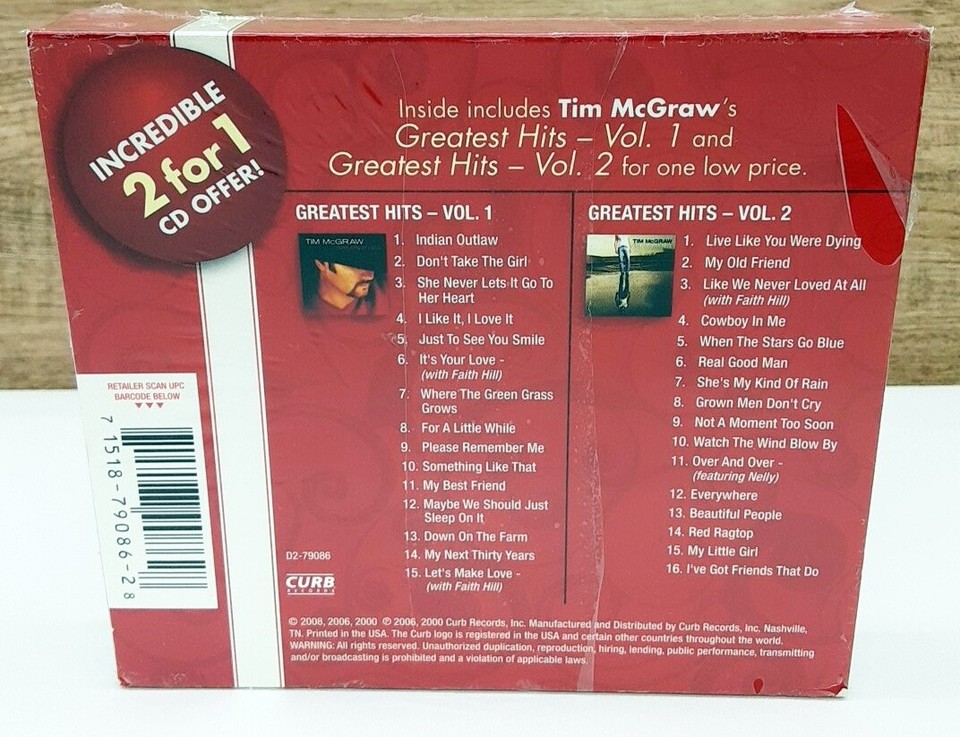 Tim McGraw - CD - Greatest Hits: Limited Edition - D2-79086 ...