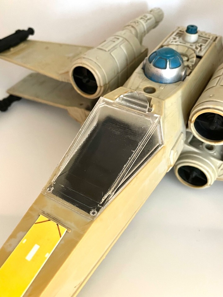 Vintage Star Wars Kenner X Wing Canopy Glass 3D Printed Repro Part 1978 ...