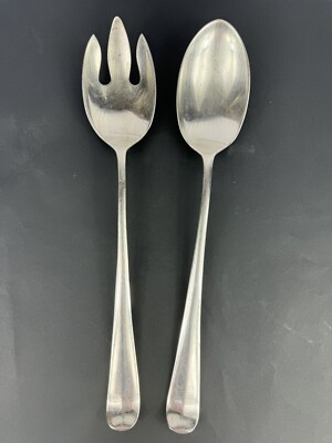 Vintage Gerity G-48 Silver Plate - Large 13” - Serving Spoon and Fork ...