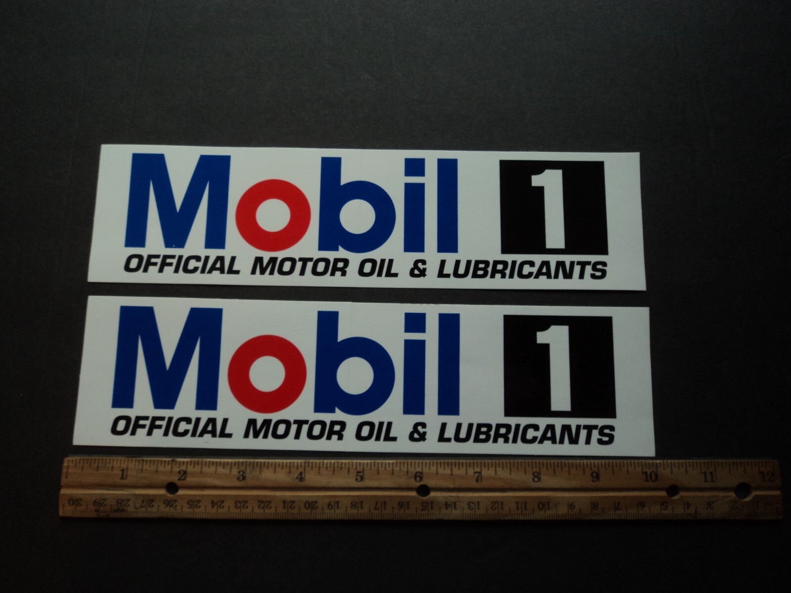 Lot Of 2 Mobil 1 Racing Decals Stickers NASCAR NHRA Off Road Authentic ...
