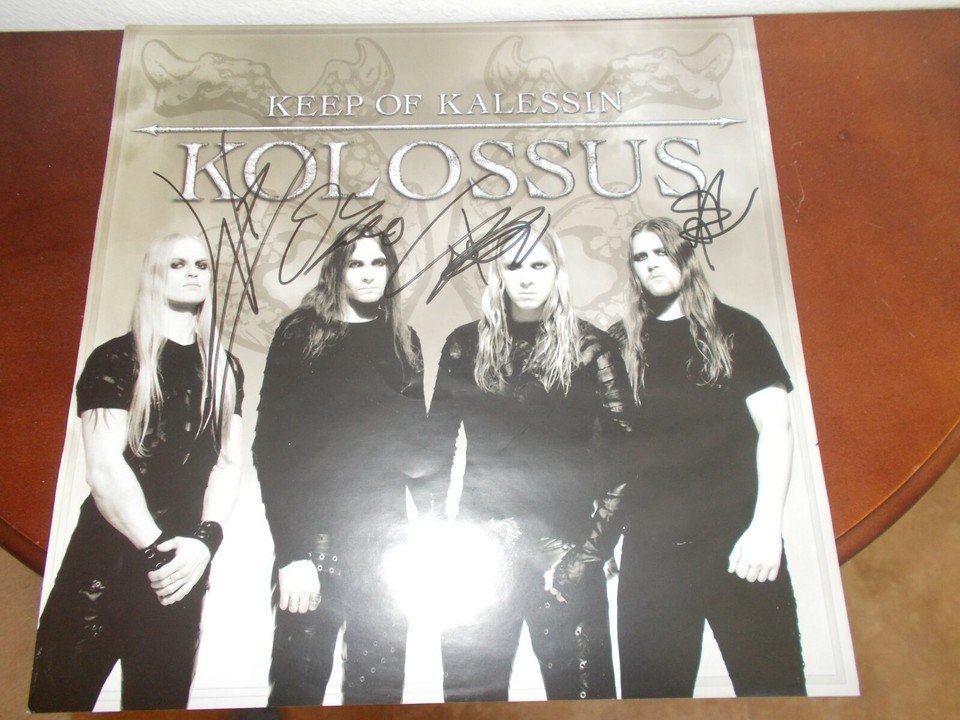 Kolossus Keep of Kalessin Band Autographed Album with Photo Page Signed ...