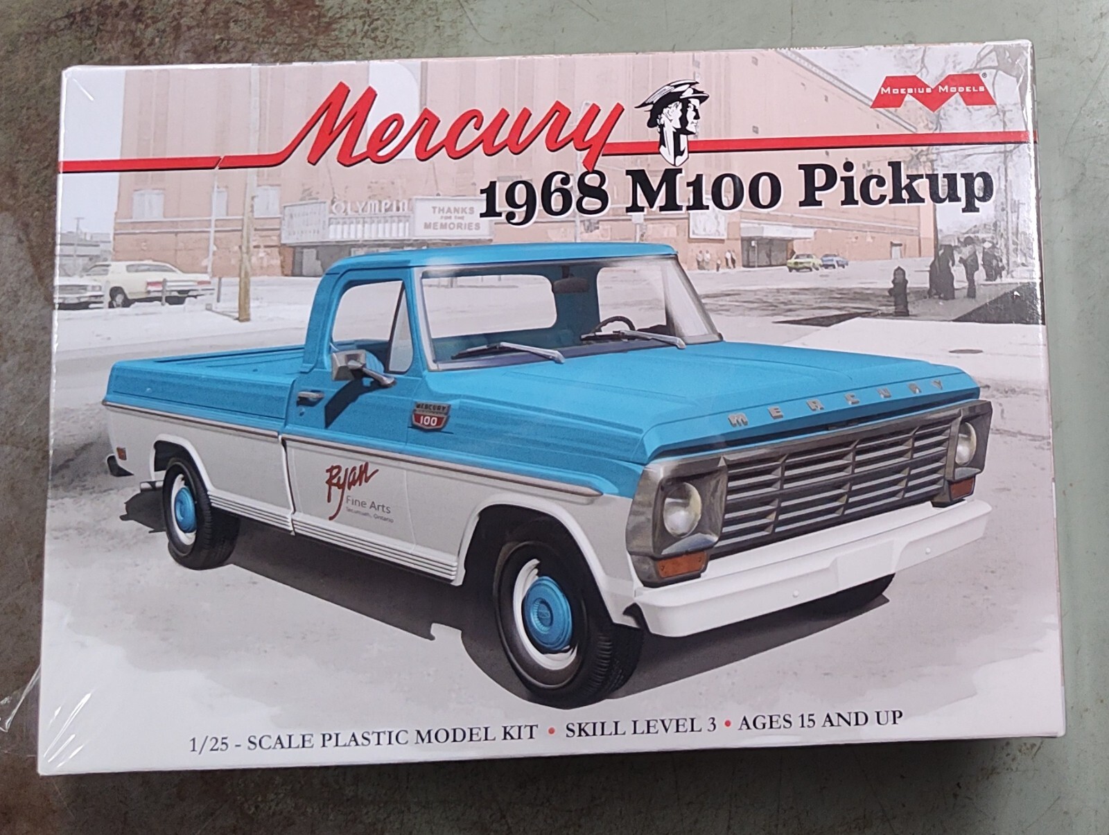 1/25 Moebius #2740 Mercury 1968 M100 Pickup Plastic model kit | eBay