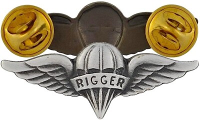 Airborne Rigger Jump Wing Badge Insignia US Army Parachute Military Pin ...