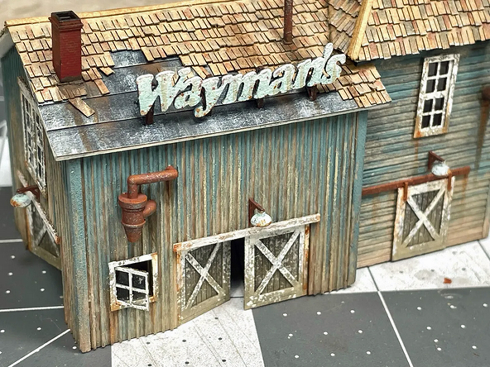 WAYMAN’S THE JJT BUILD N Nn3 Scale Model Railroad Structure Unpainted ...