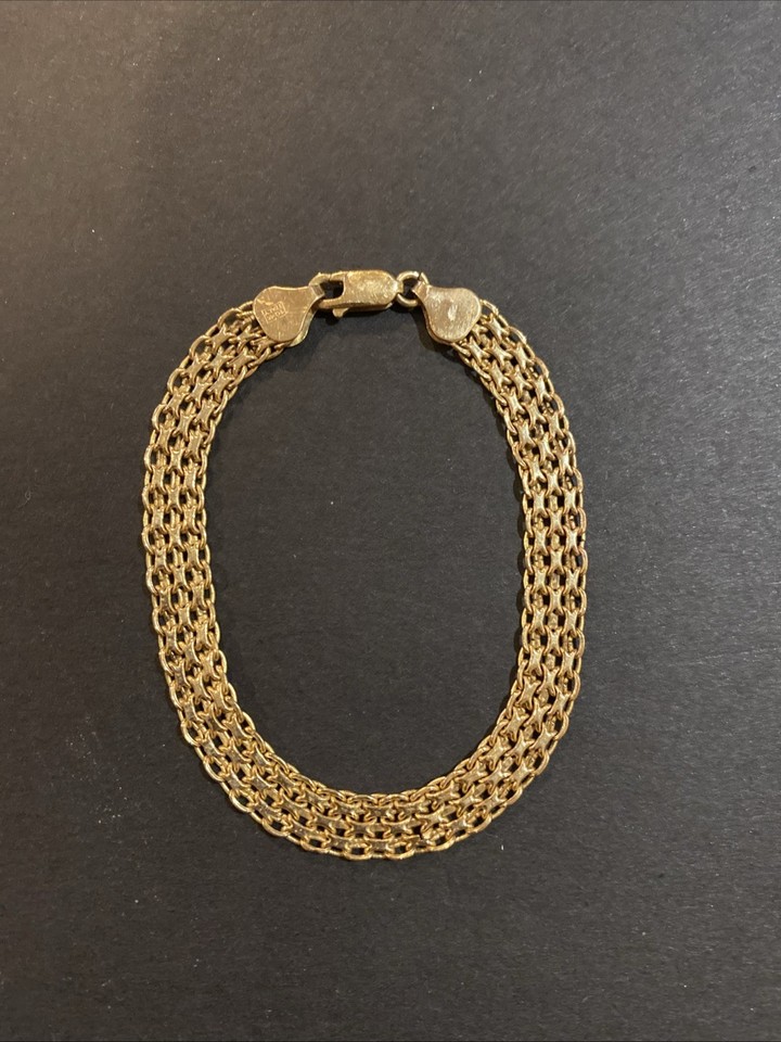 Signed SLC 10k Yellow Gold Bracelet Made In Italy | eBay