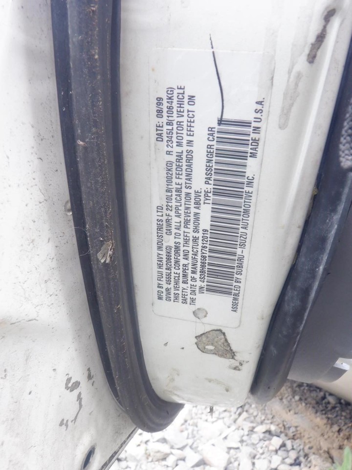 Passenger Tail Light Station Wgn Quarter Panel Mounted Fits 00-04 ...