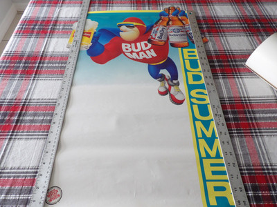 Rare 1991 Budweiser Bud Man, Bud Summer Poster. Man Cave | eBay