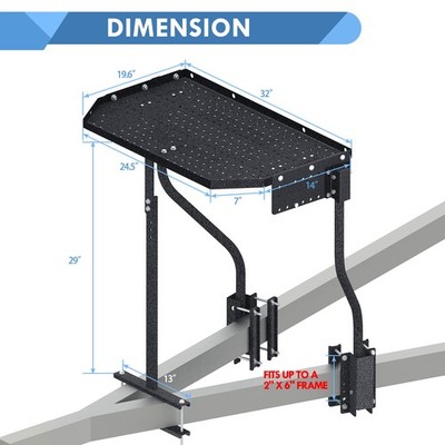 300 lbs Capacity Trailer Tray For Adjustable "A" Frame Trailers Durable ...