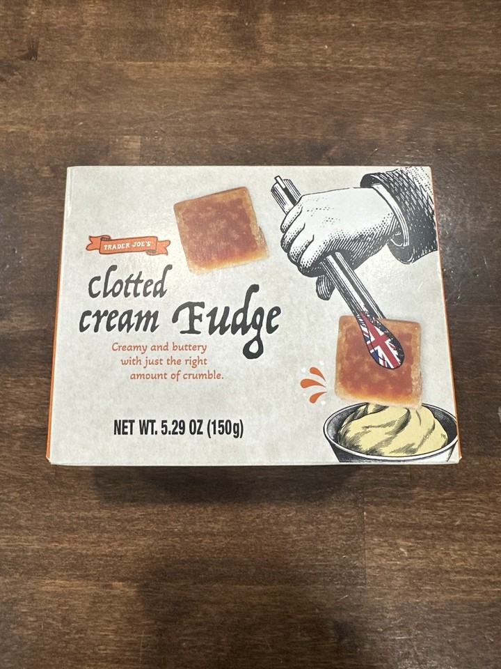 Trader Joe’s Clotted Cream Fudge 5.29 oz Best by 8/31/26 NEW Sealed ...