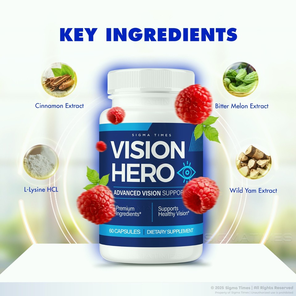 (Official 2 Pack) Vision Hero Eye Supplement, VisionHero Pills Healthy ...
