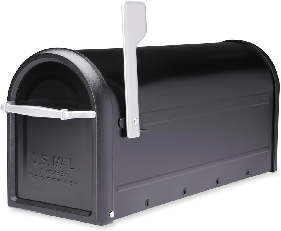 GIBRALTAR JUMBO POST MOUNT MAILBOX Galvanized Steel Extra Large Rural ...