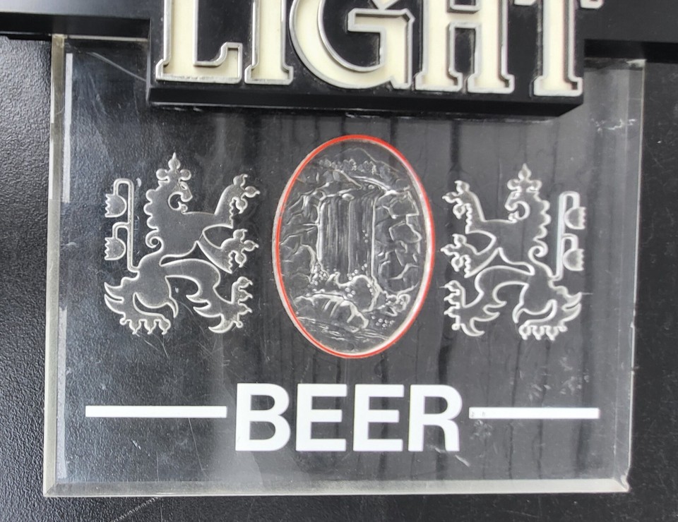 Vintage 1987 Coors Light Edge-Lit Beer Sign - Man Cave / Bar Decoration ...