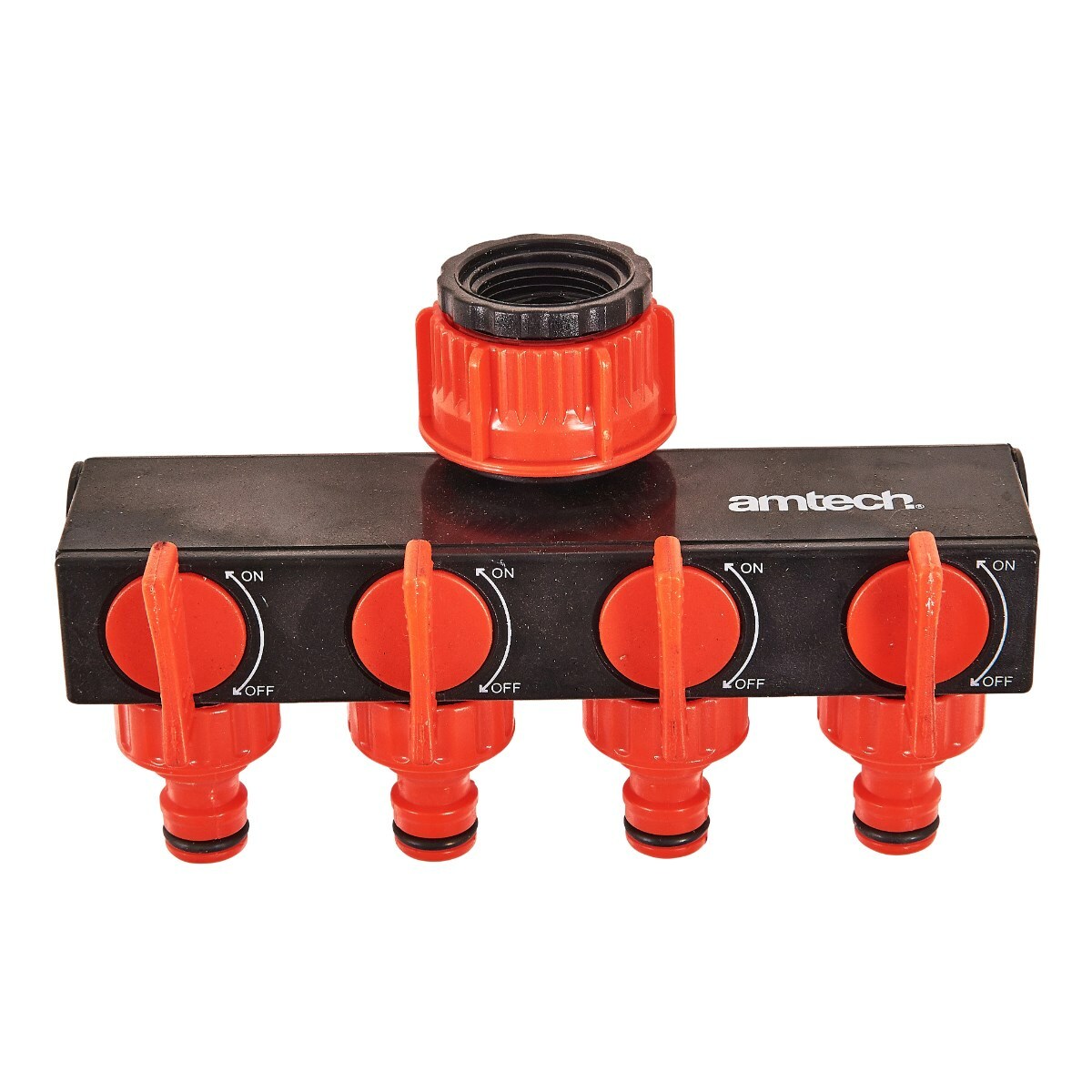 4 Way Tap Connector Garden Manifold Hose Pipe Splitter Adapter Water ...