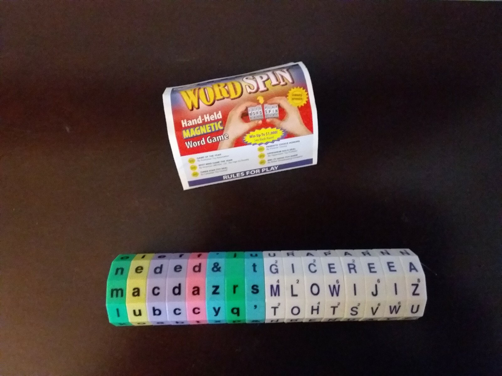 Geospace Hand Held Magnetic Word Games 2 Games: Travel Read Spin & Word ...