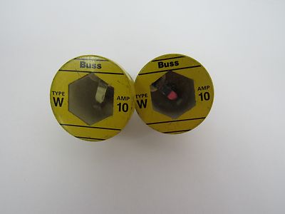 BUSS PLUG FUSE TYPE W 10A MK-485(LOT OF 2) | eBay