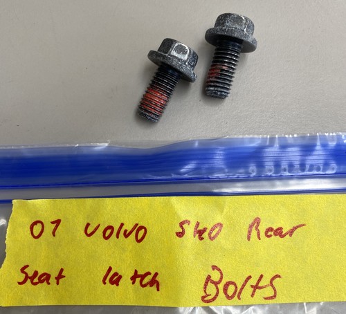 2004-2007 VOLVO S40 REAR SEAT FRAME LOCK BRACE LATCH STRIKER BOLTS | eBay